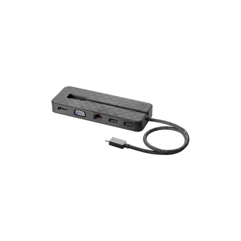 HP USB-C mini dock USB-A VGA HDMI LAN | Furesø Data ApS